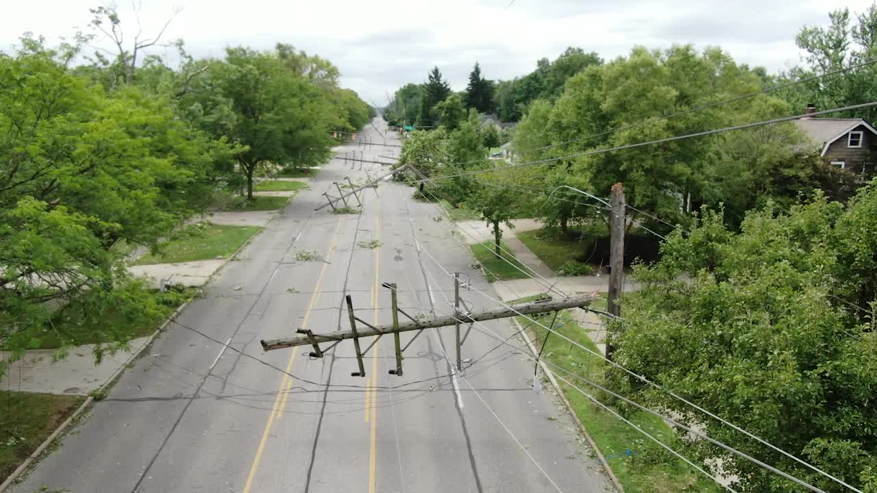 Powerlines on trees in Brook Park – Fox 8 Cleveland WJW