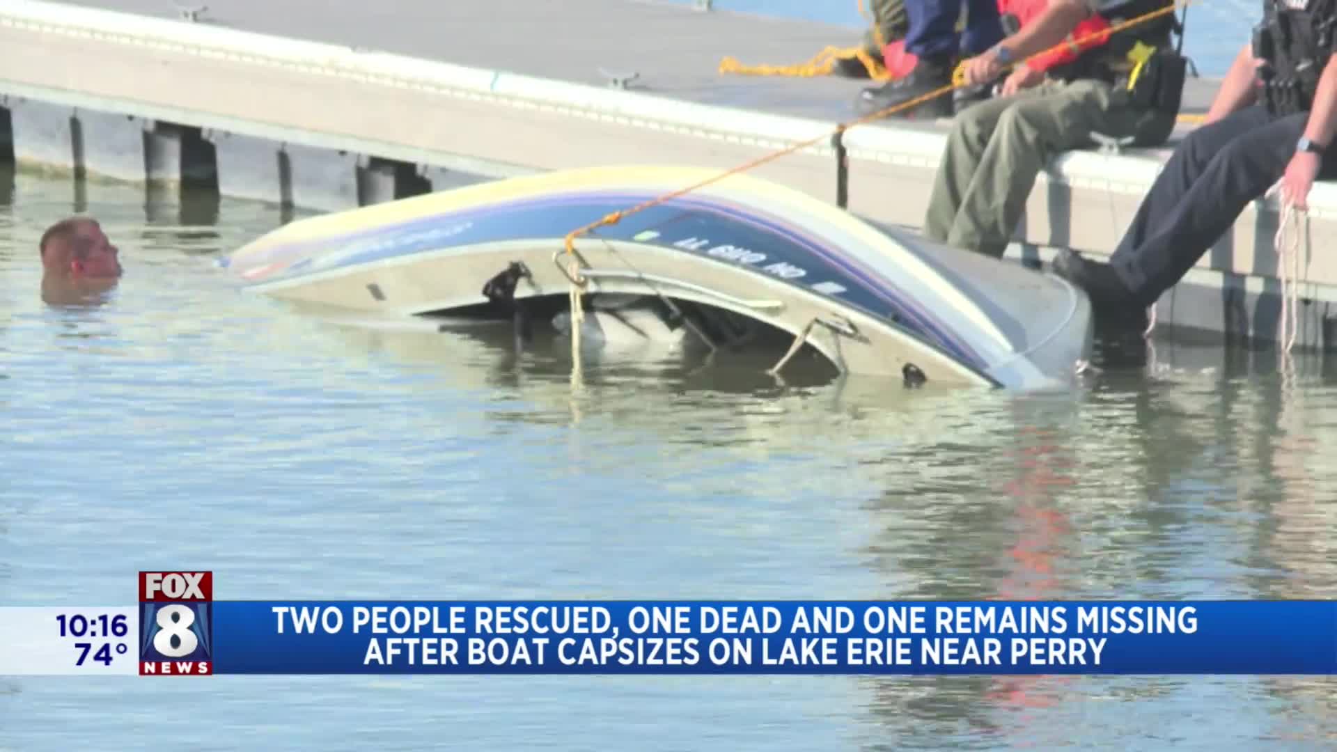 Man dead after boat capsizes on Lake Erie, search suspended for other ...