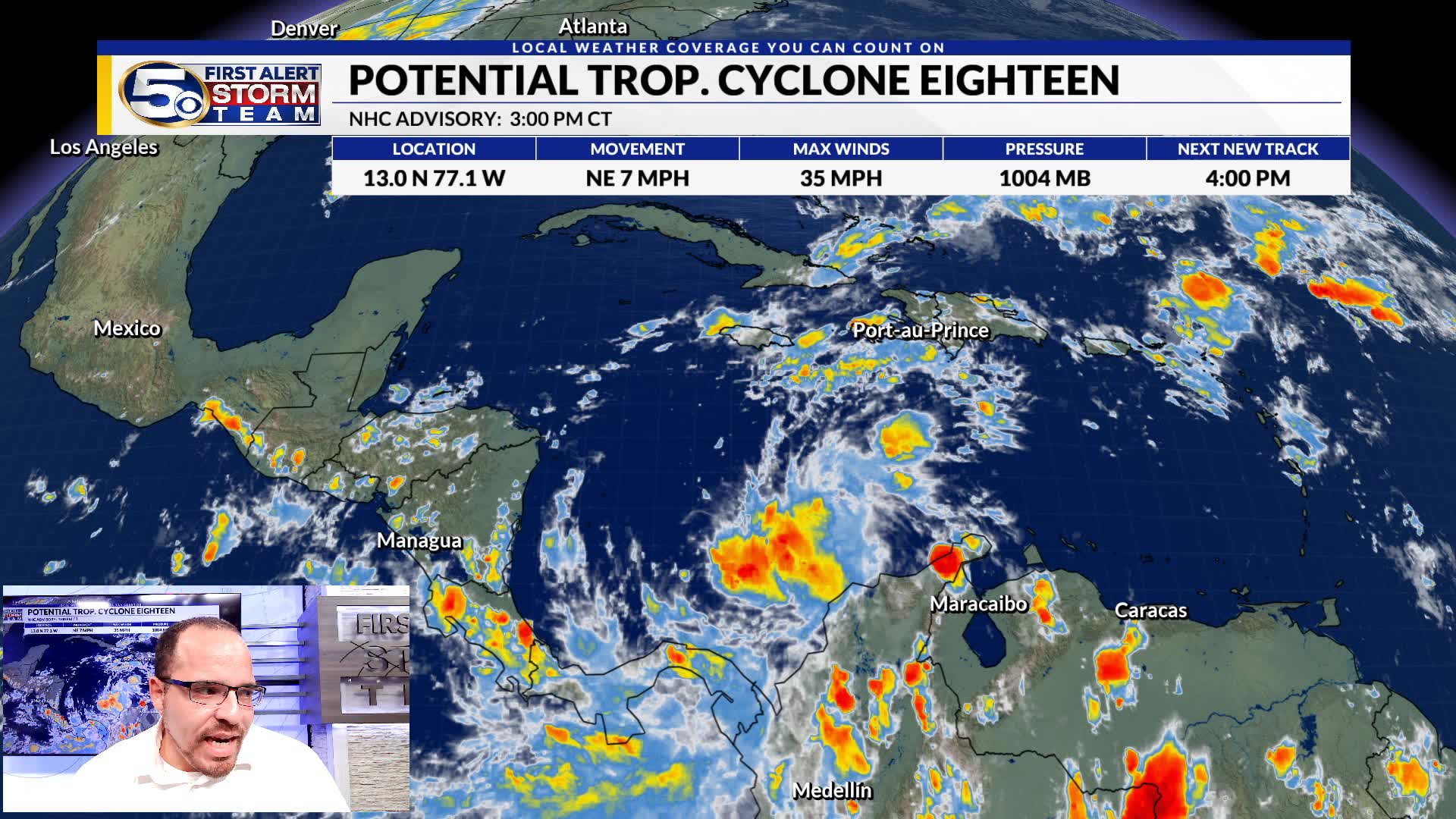 Potential Tropical Cyclone Eighteen headed for the Gulf, Forecast to ...