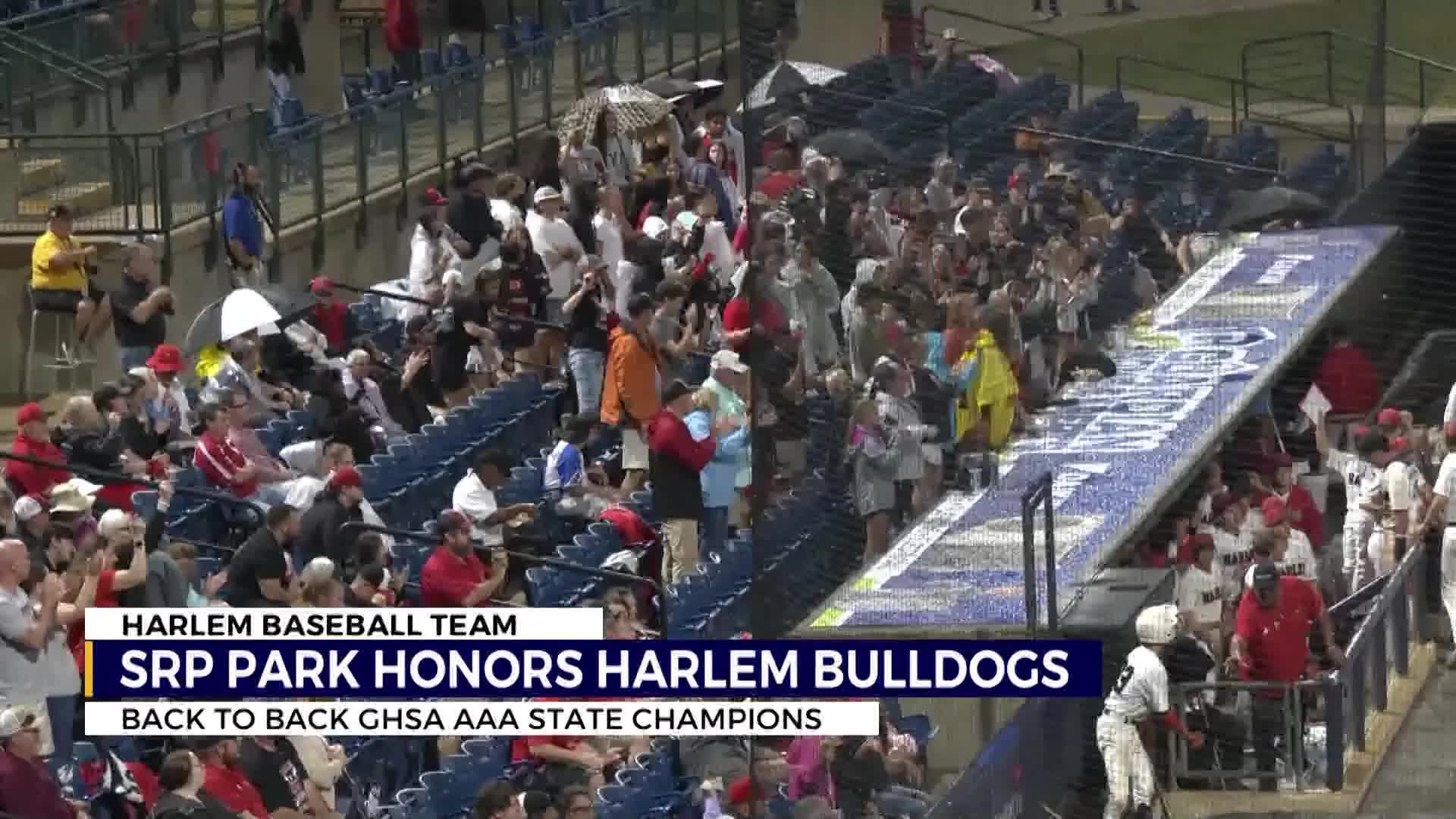 Harlem baseball state champions honored at SRP Park – WJBF