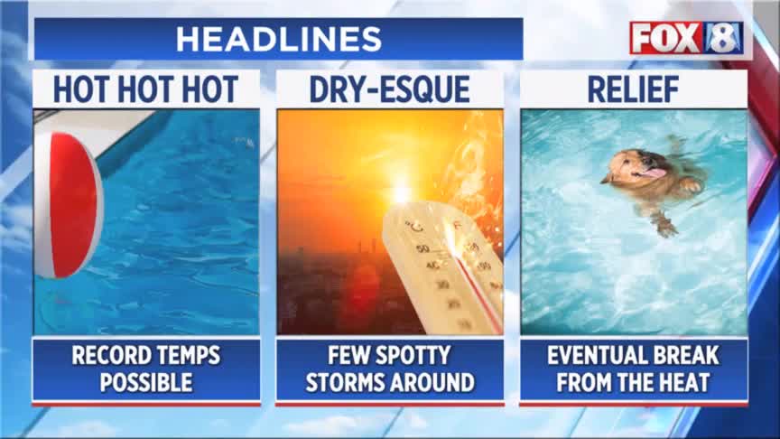 Storms clearing out, return with heat Wednesday – Fox 8 Cleveland WJW
