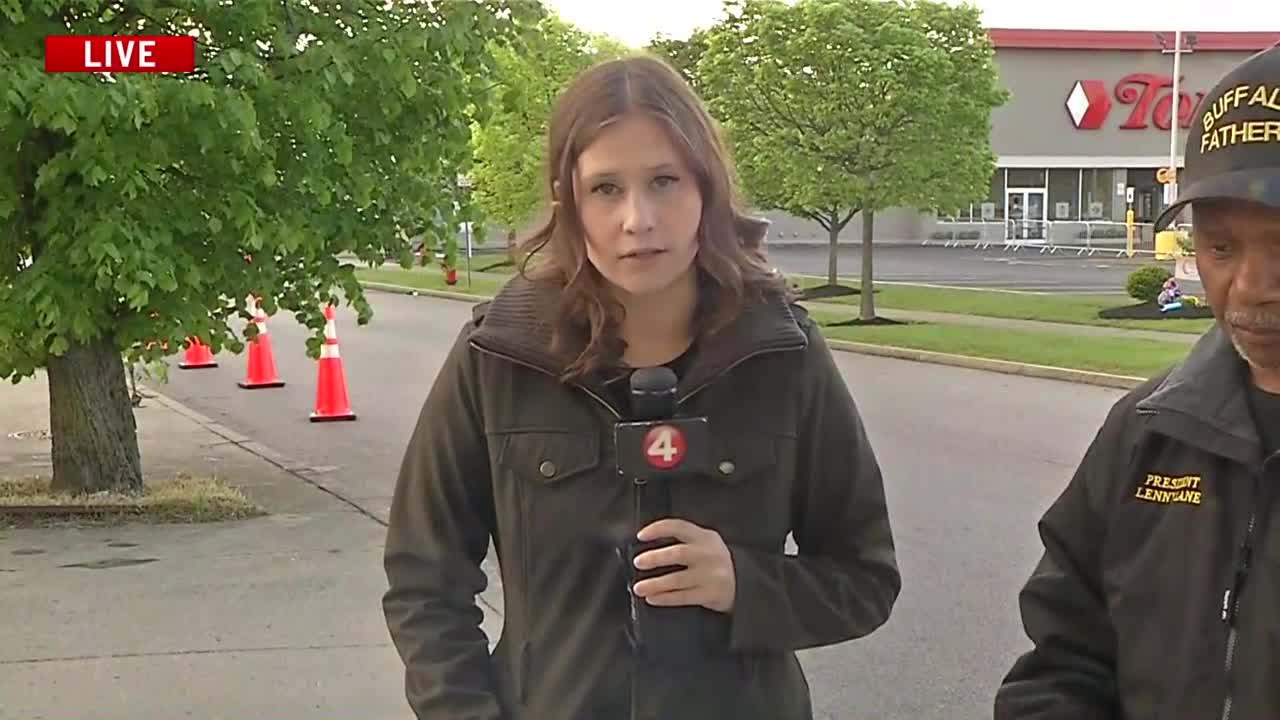 Buffalo FATHERS President Lenny Lane speaks on anniversary of Tops mass ...