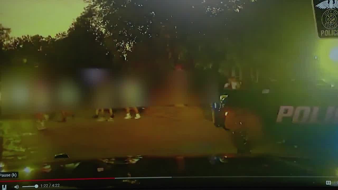 Video: Teens yell, swear and spit on officers outside Euclid church ...