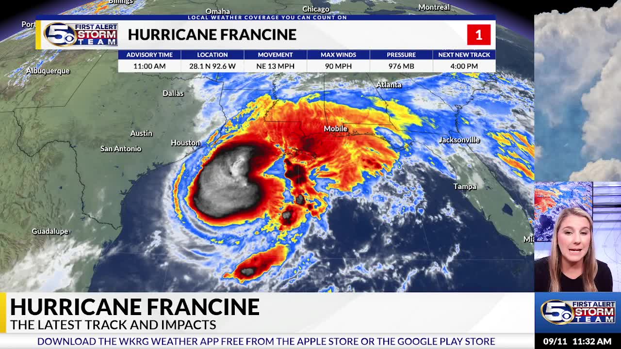 Francine approaches LA Coastline – WKRG News 5