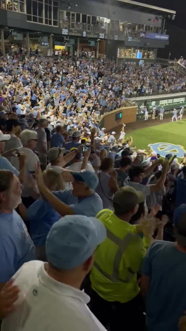 UNC celebrates big win over LSU in Chapel Hill Regional Monday night ...
