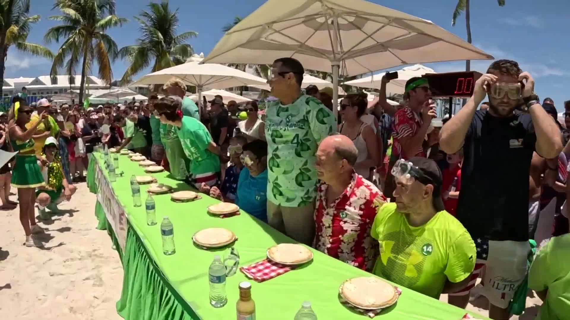 Crowds cheer in Key West as Fourth of July Pie Eating Contest unfolds ...
