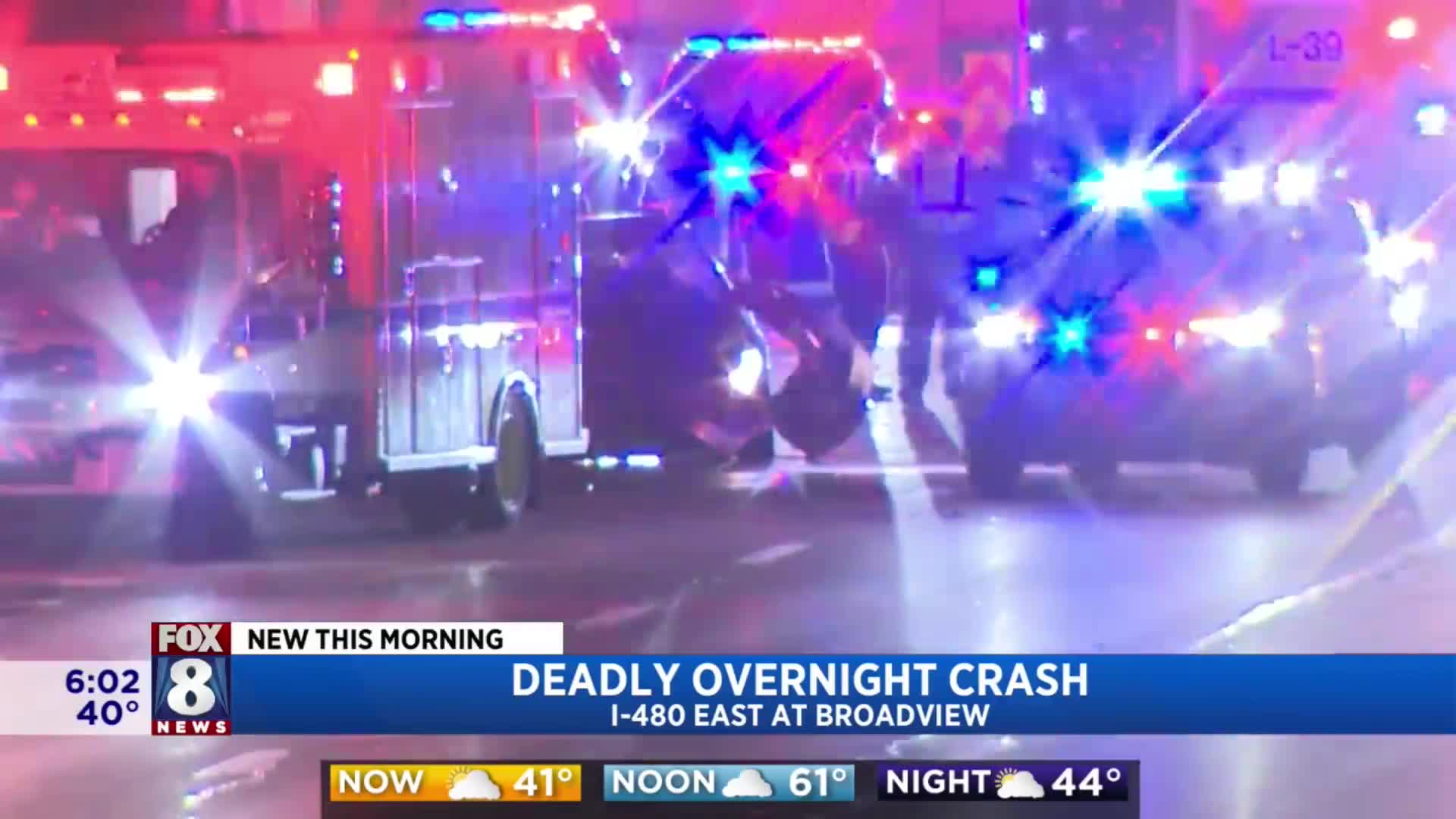 Deadly fiery crash on I-480: Police – Fox 8 Cleveland WJW