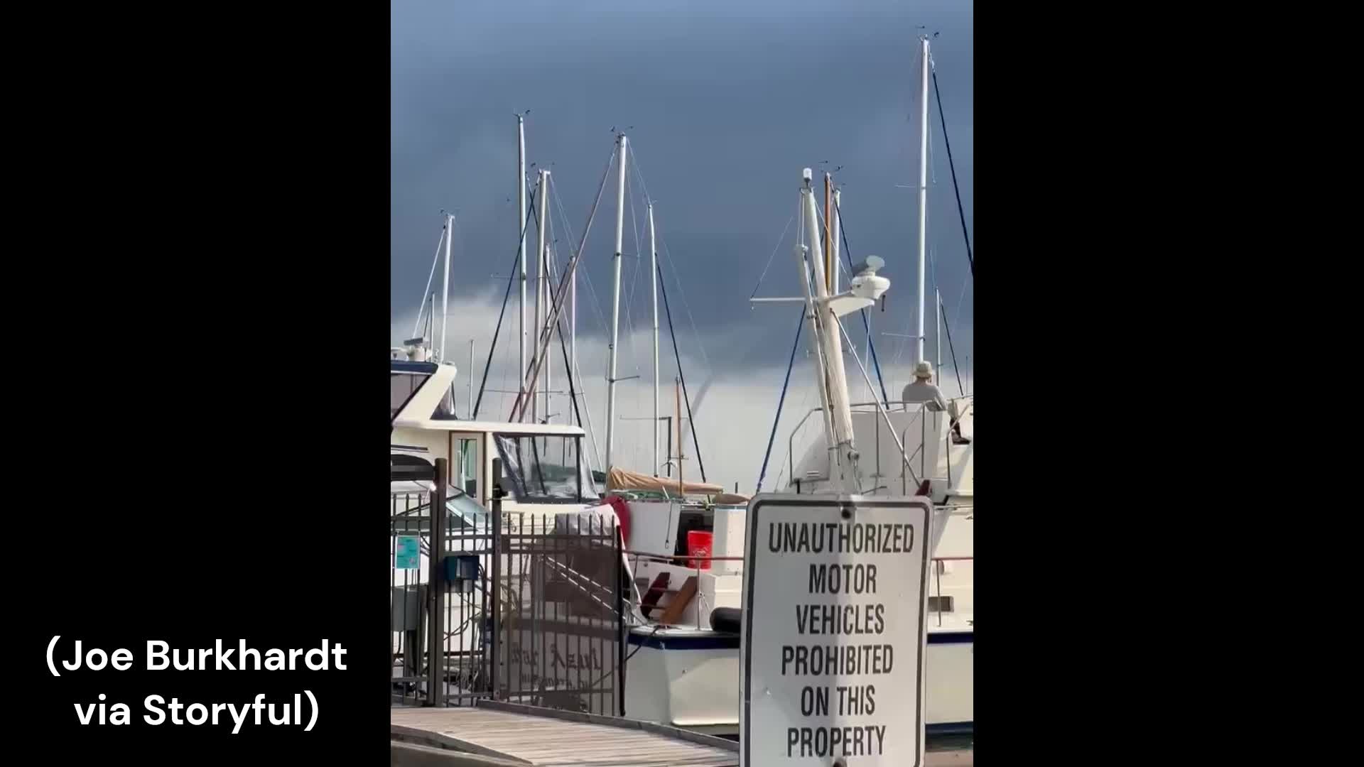 Waterspouts spotted over Lake Erie, Cedar Point (Credit:Joe Burkhardt ...