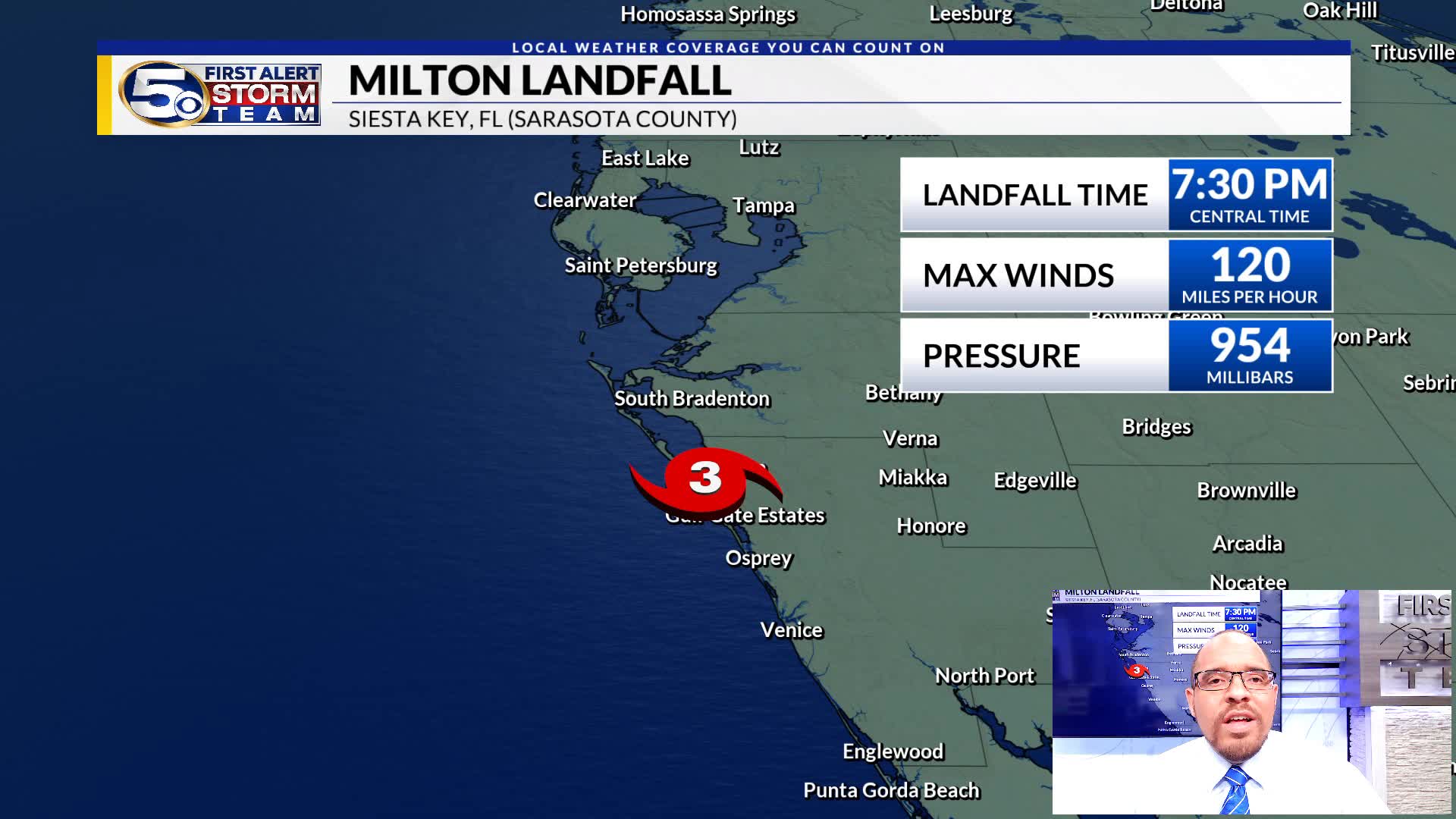 Milton Makes Landfall in Siesta Key, FL – WKRG News 5